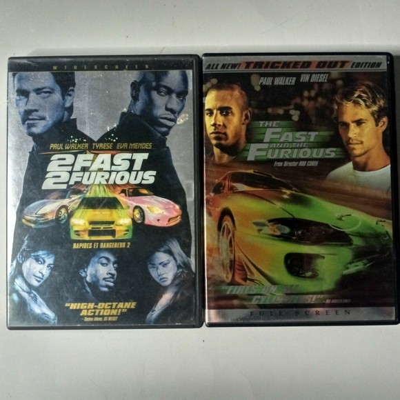 Media | Lot Of 2 Fast Furious Dvds The Fast The Furious 2fast Furious ...